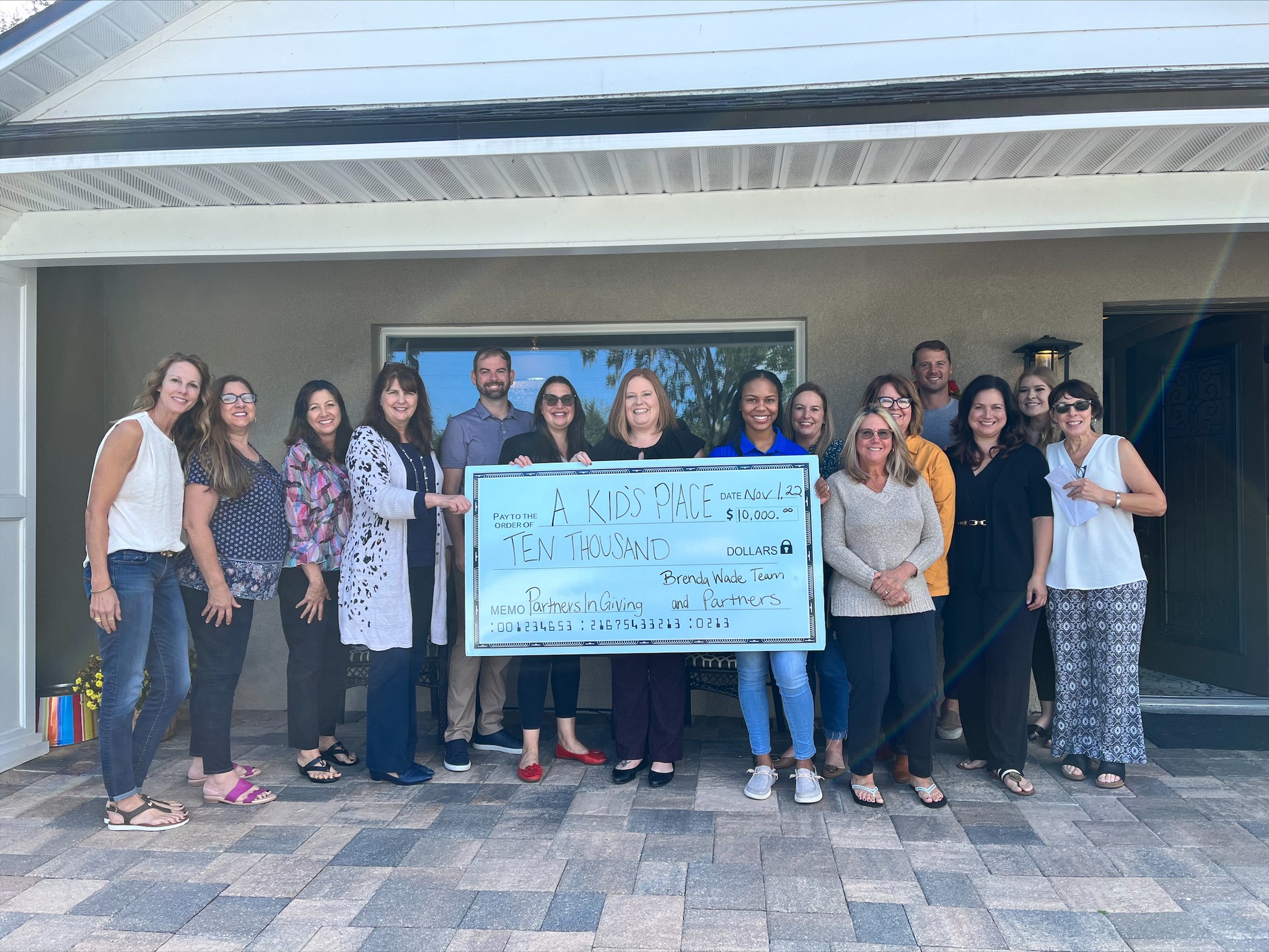 Thank You The Brenda Wade Team and Partners | A Kid's Place of Tampa Bay