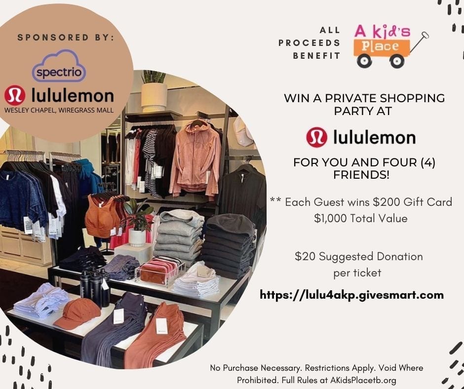 lululemon Raffle | A Kid's Place of Tampa Bay